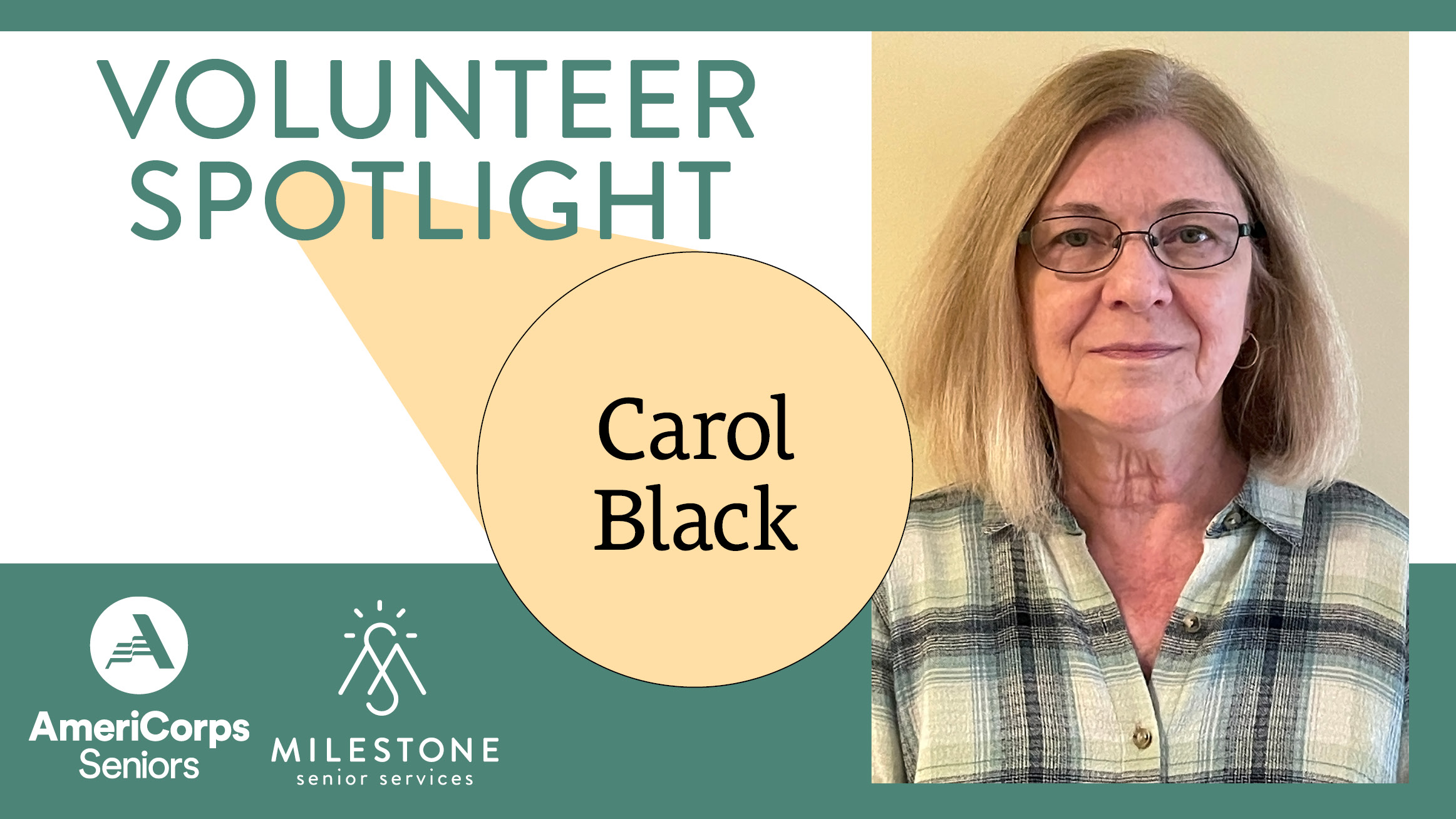 Volunteer Spotlight: Carol Black - Milestone Senior Services